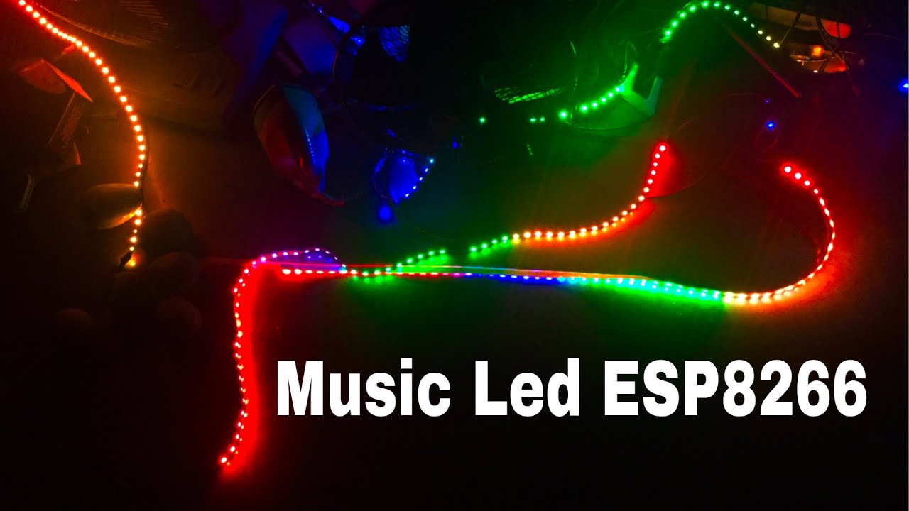 Esp8266 ledfx wled - YouTube