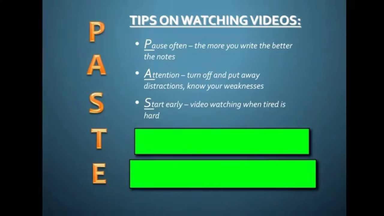 How To Watch Flipped Lecture Videos - YouTube