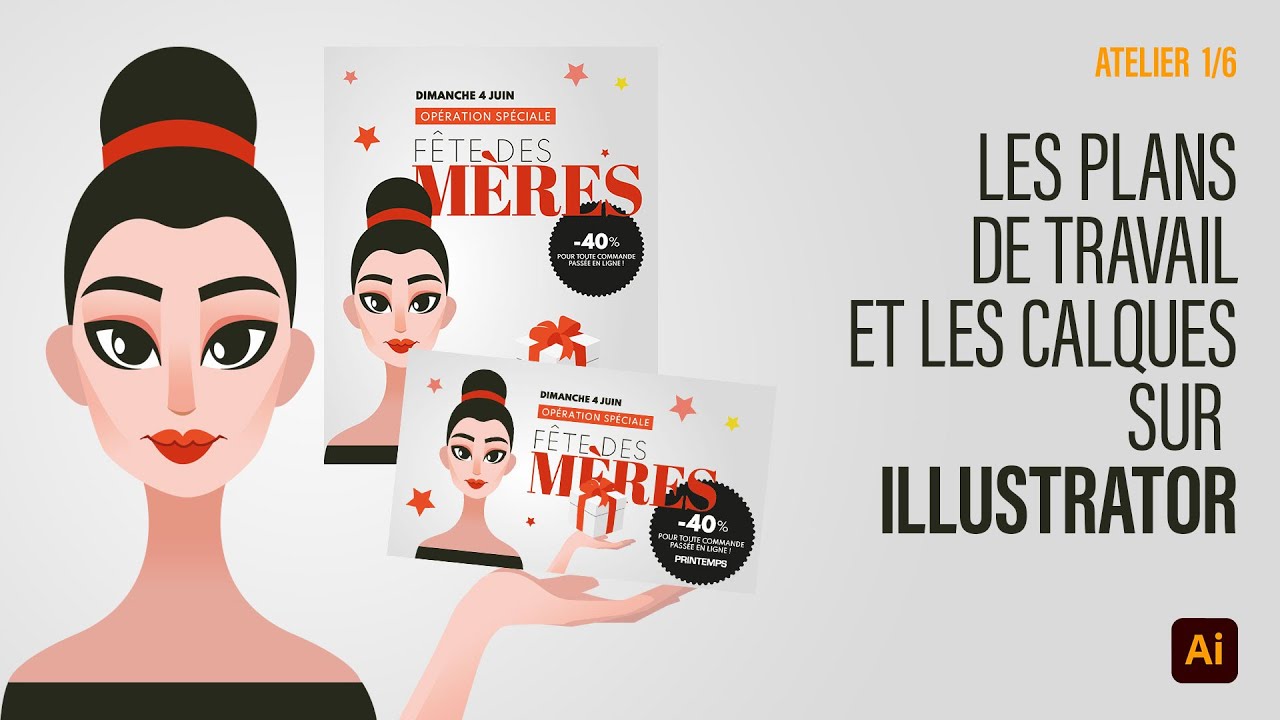 Atelier Illustrator. Créer un Plan de Travail et utiliser les Calques ...