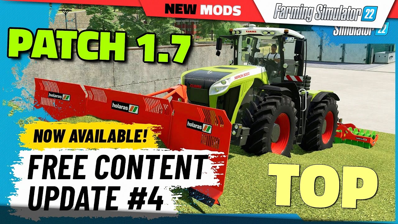 New Machines! Free Content Update #4 + Patch 1.7 Now Available! FS22 ...