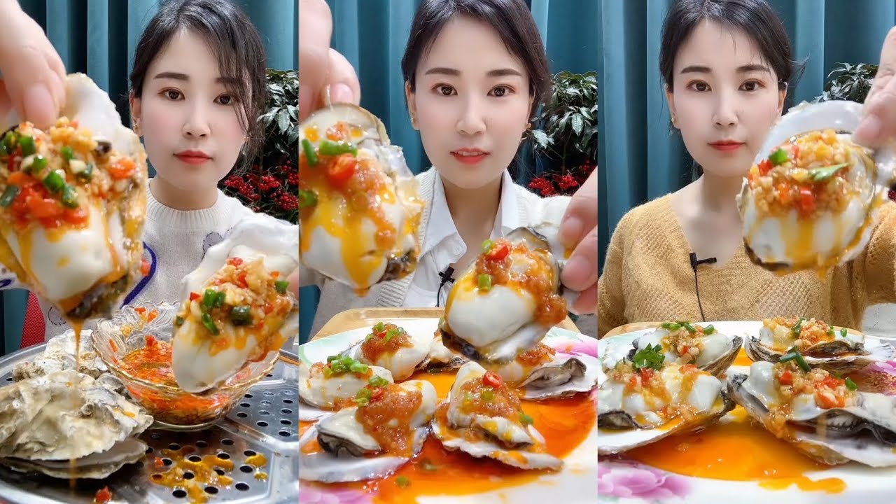 yummy yummy food oysters big - YouTube