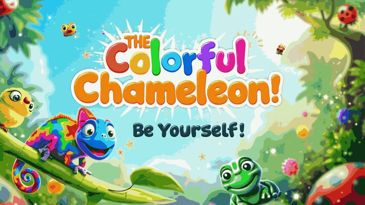 The Colourful Chameleon | Kids Story About Being Yourself | Animated ...