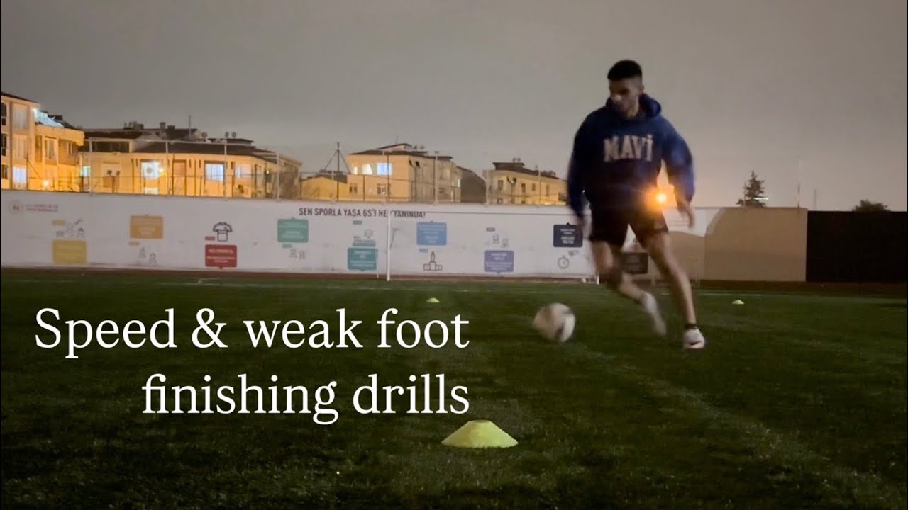 Footballers Speed and Weak foot Drills | Training - YouTube