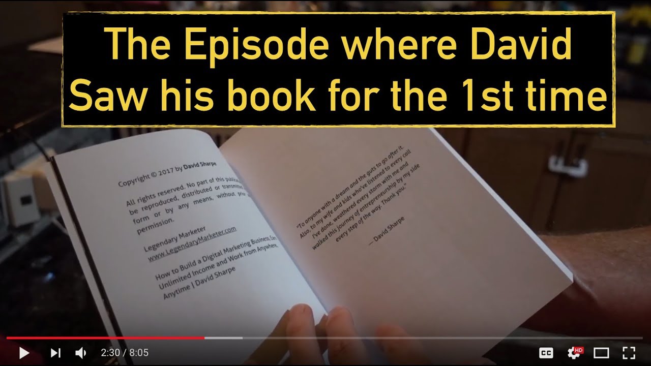 The episode where David saw his book for the first time | VLOG #1 - YouTube