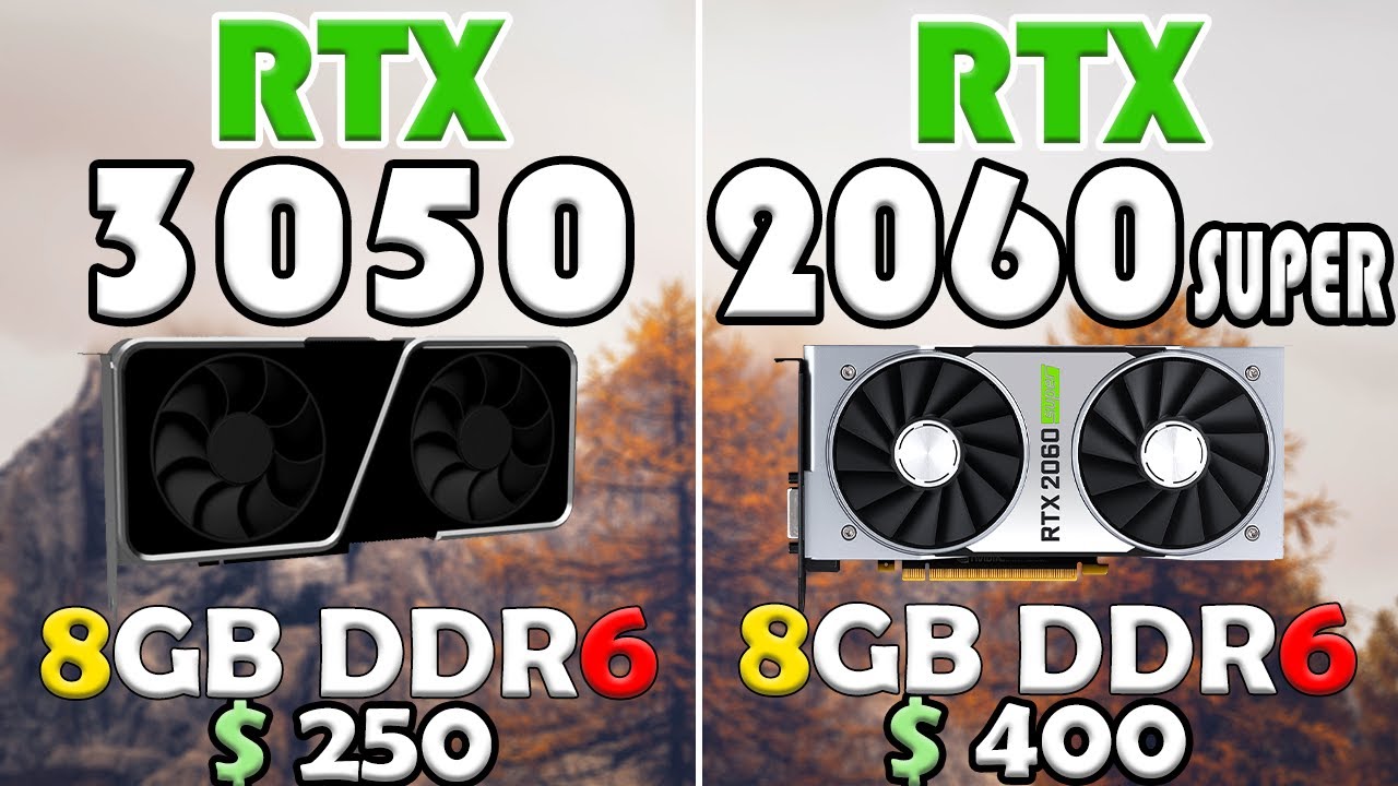 RTX 3050 VS RTX 2060 SUPER | I9 12900K - TEST IN 10 GAMES - YouTube