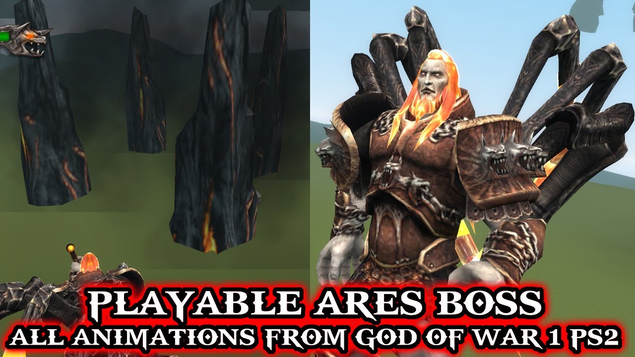 Play as Ares The God Of War Boss [God Of War I PS2 MOD] (All Boss ...