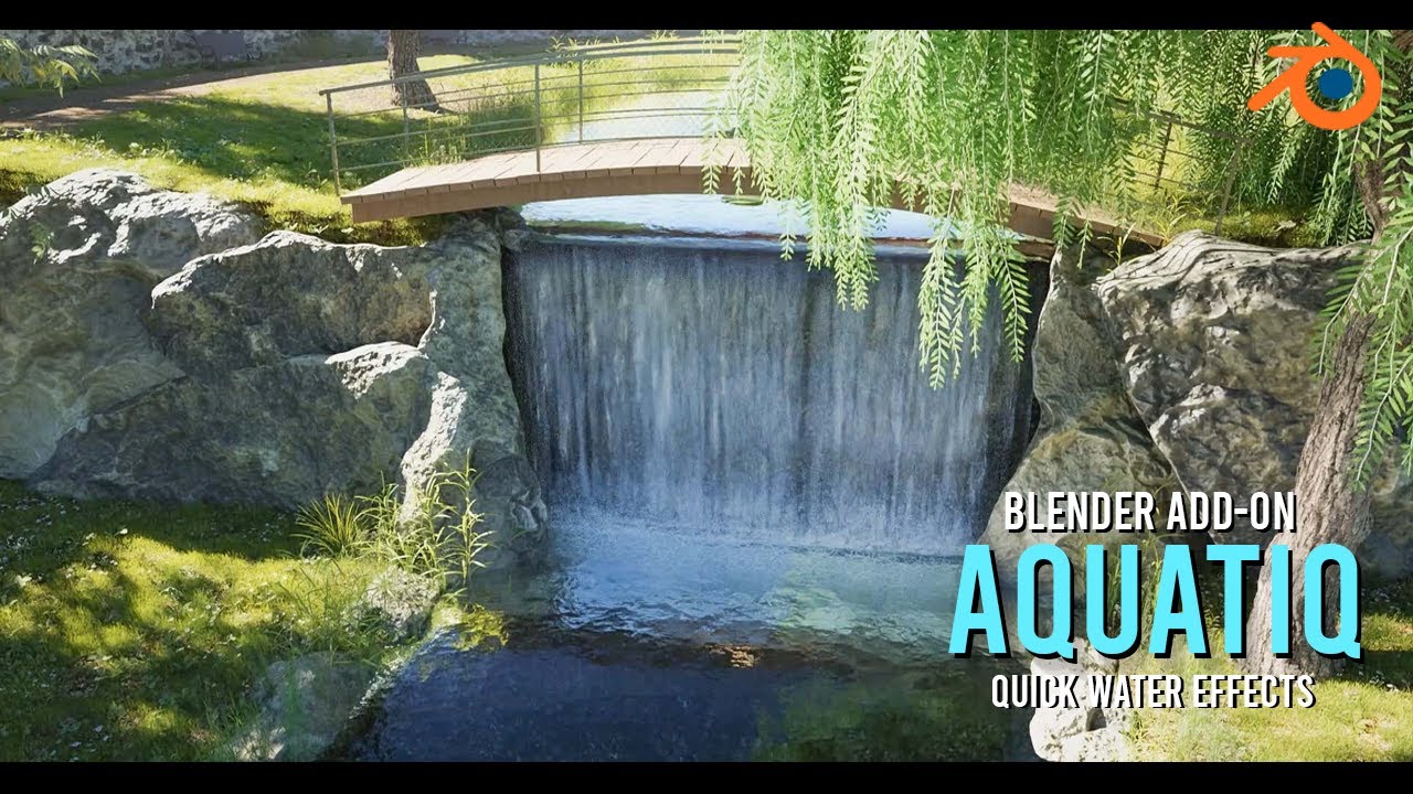 Quick Water Effects Using Aquatiq - Blender Add-On - YouTube