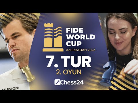 Nurgyl, Carlsen, Caruana, Abasov'un Dünya Kupası Mücadelesi! | FIDE Dünya Kupası 2023