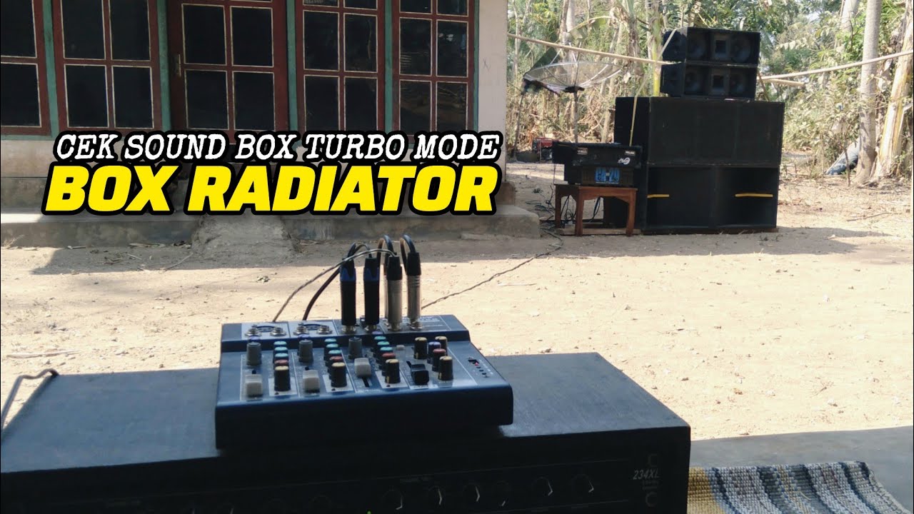 Cek sound box turbo 15 inch mode box radiator - YouTube
