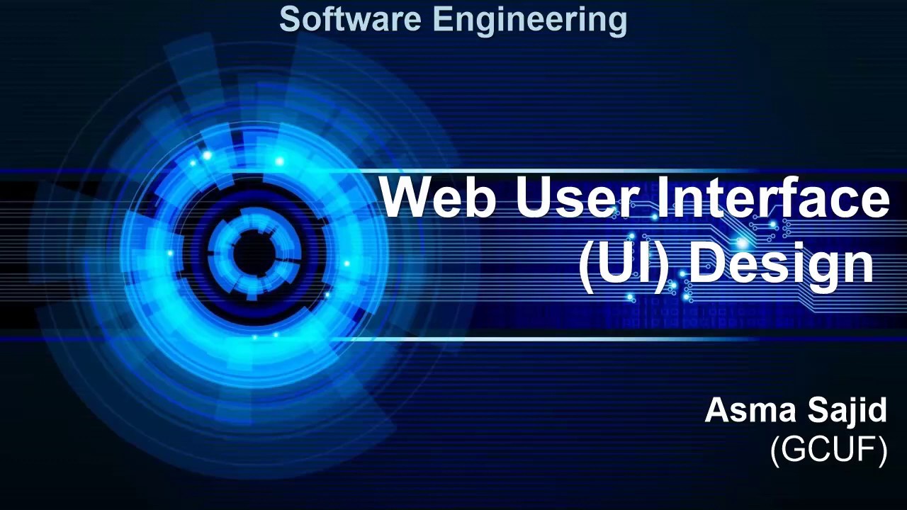 Software Engineering 13 Web User Interface Design - YouTube