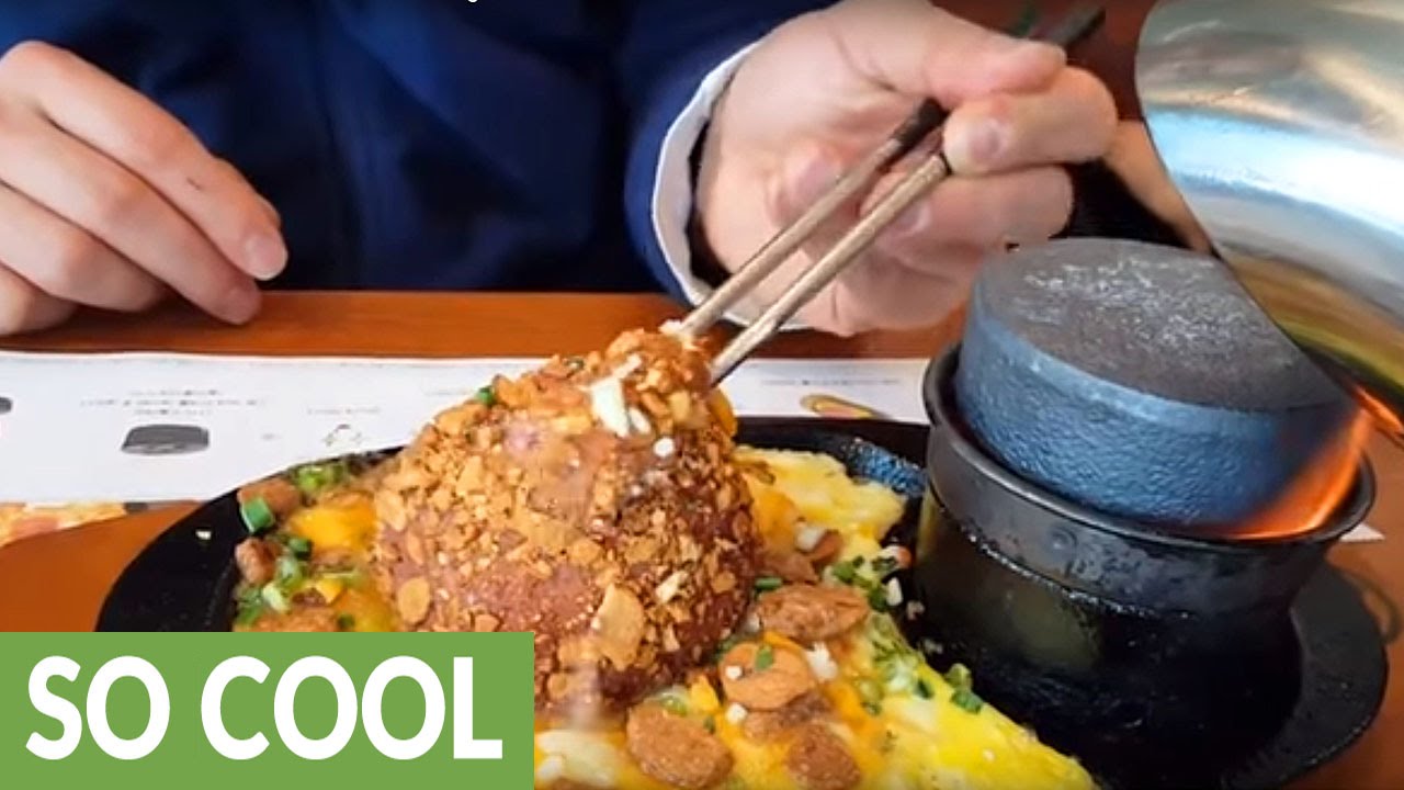 Restaurant allows customers to cook their own burgers - YouTube