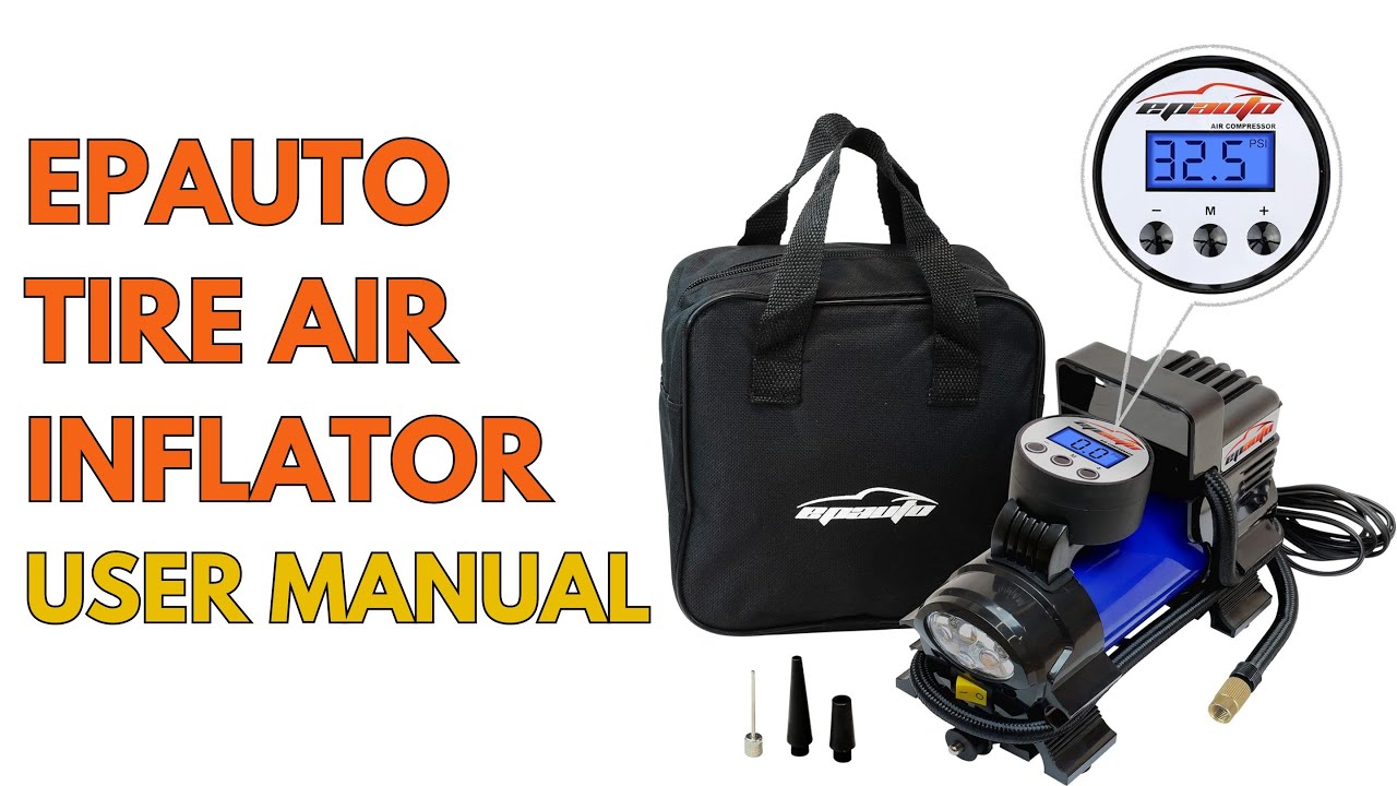 EPAuto 12V DC Air Compressor Pump: Digital Tire Inflator User Manual ...