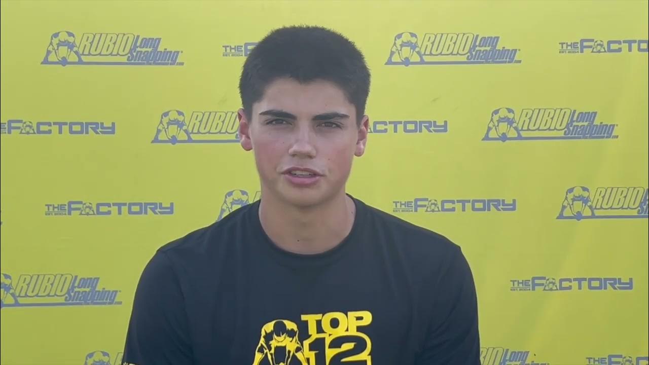 Rubio Long Snapping, Jacob Poff, Top 12 Camp Interviews - YouTube