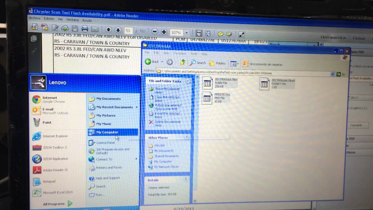 reflash ecm chrysler - YouTube