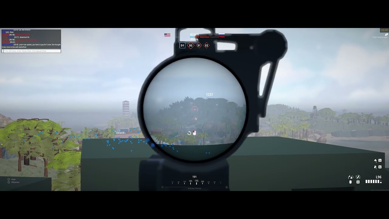 1km on x4 scope - YouTube