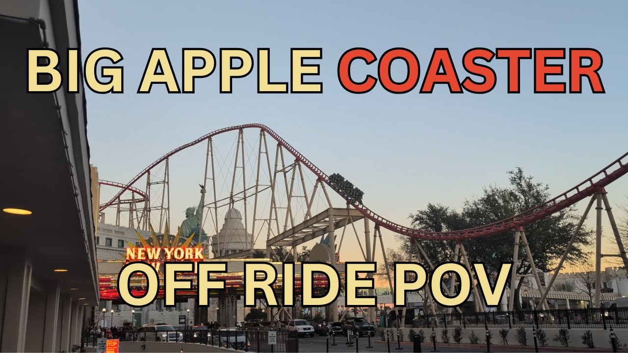 Big Apple Coaster Off Ride POV At The New York New York Hotel And ...