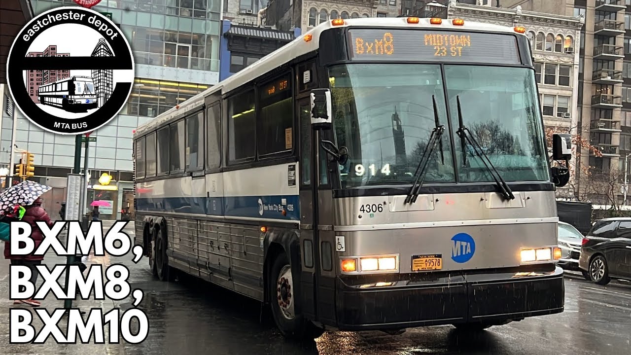 MTA: 2007 MCI D4500CL Commuter Coach [4306] BxM6, BxM8, BxM10 bus - YouTube