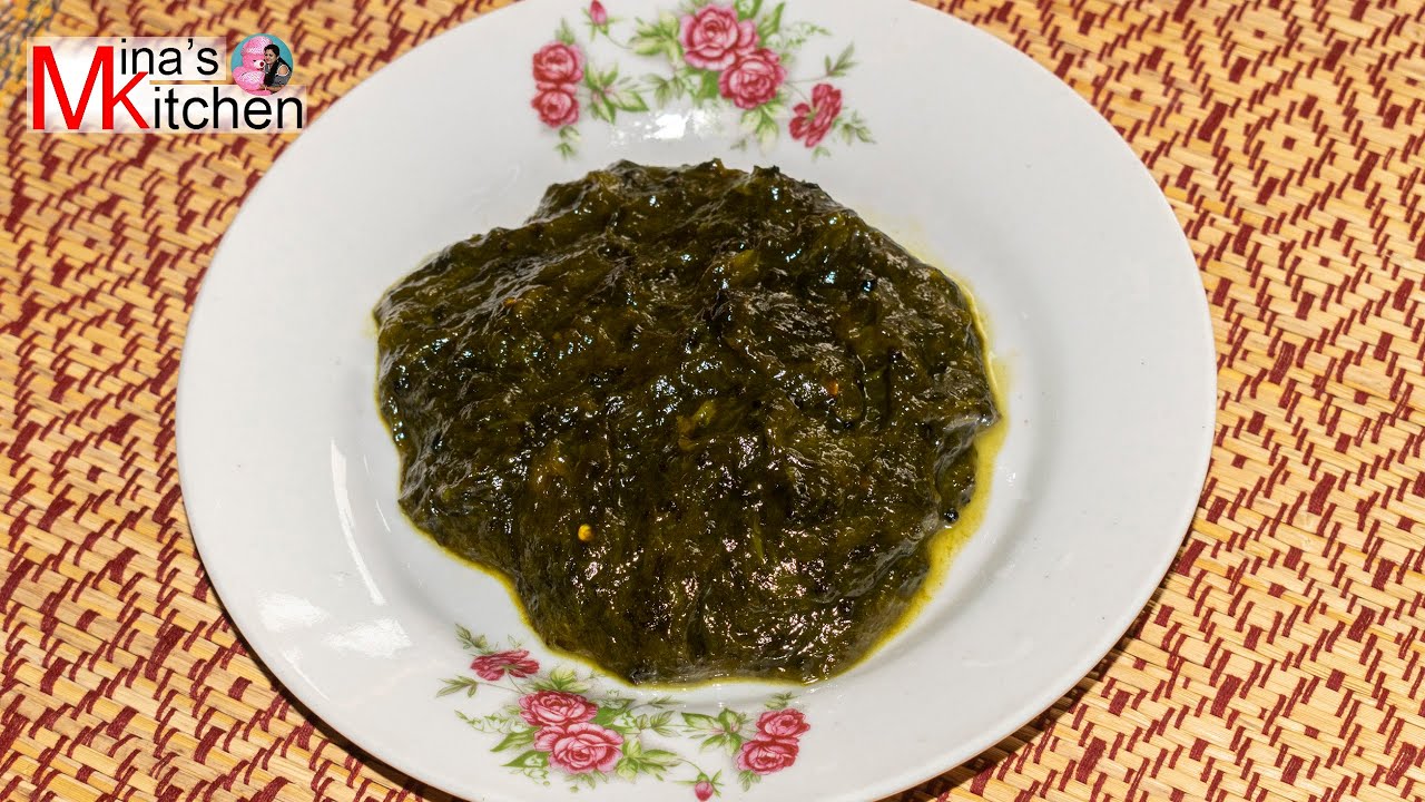 tok palong shaak recipe | sour spinach recipe | টক পালং শাকের চাটনি ...