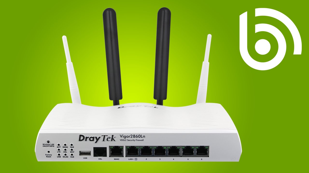 DrayTek VigorLTE 2860L/Ln QUAD-WAN WiFi Router introduction - YouTube