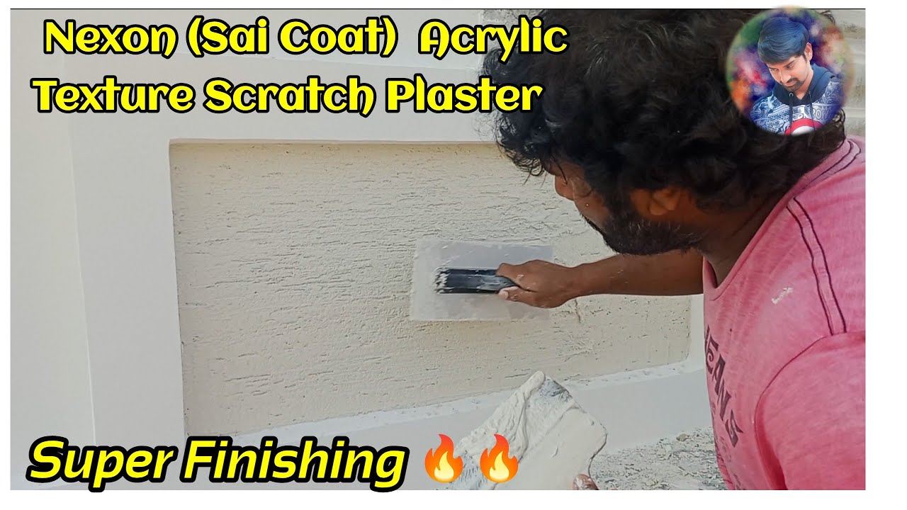 Nexon Sai Coat Acrylic Texture Scratch Plaster, l|l Wall Finishing l# ...