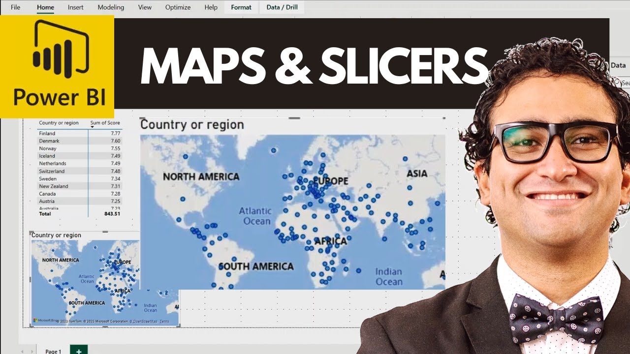 Power BI Tutorial: Maps and Slicers - YouTube