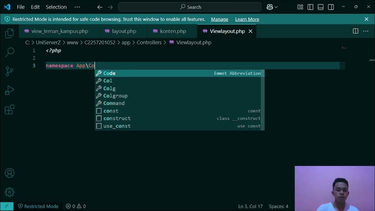 V4 😉 Membuat View Layout & Pemanggilan View Cell di CodeIgniter-V4 - YouTube