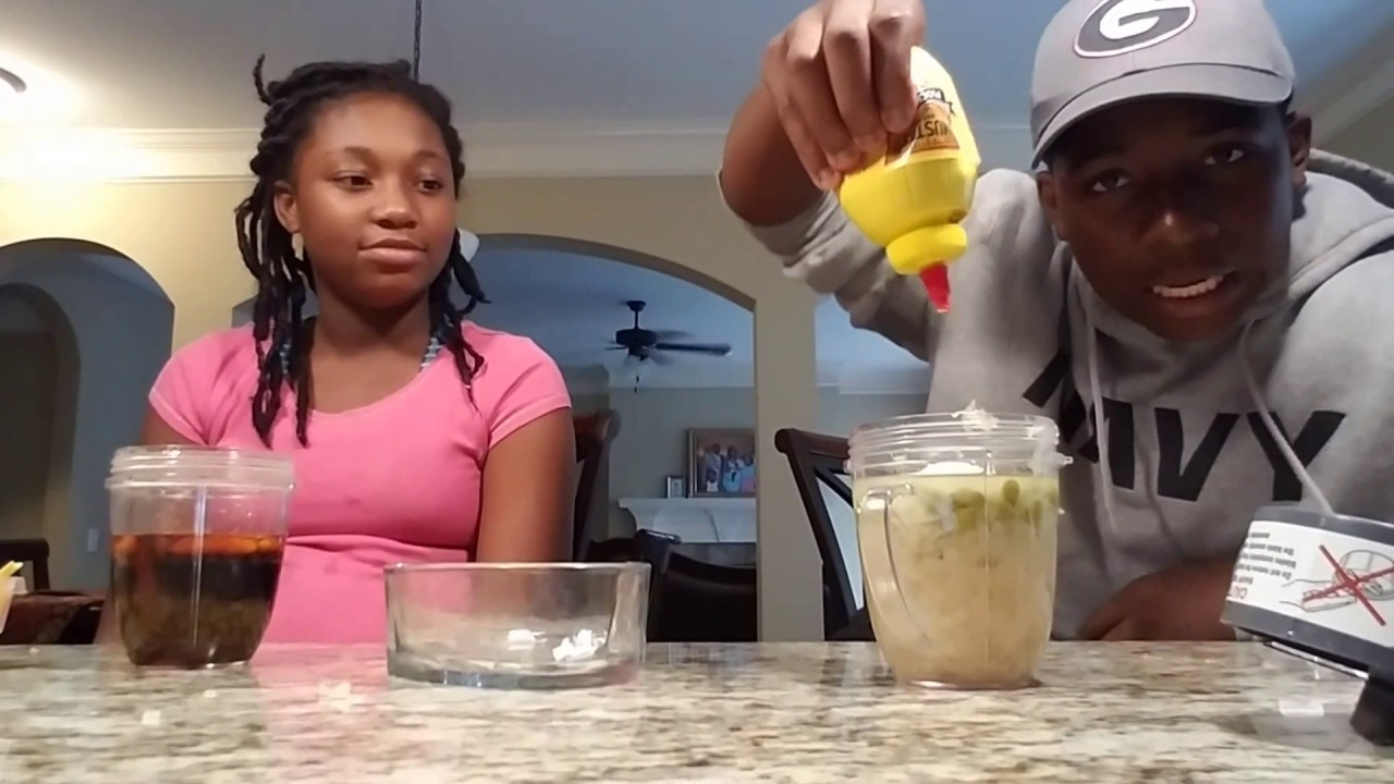 NASTY SMOOTHIE CHALLENGE(DISGUSTING!!!!!) - YouTube