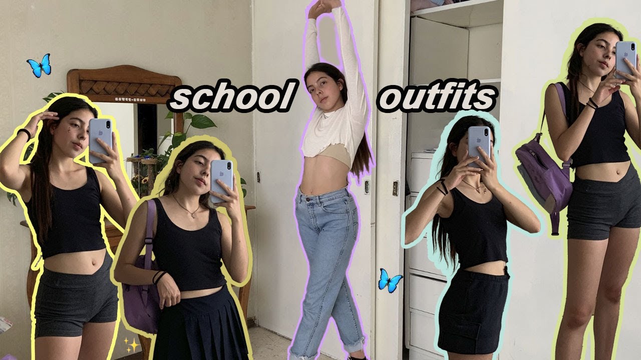 back to school outfit ideas (friendly dress code) - YouTube