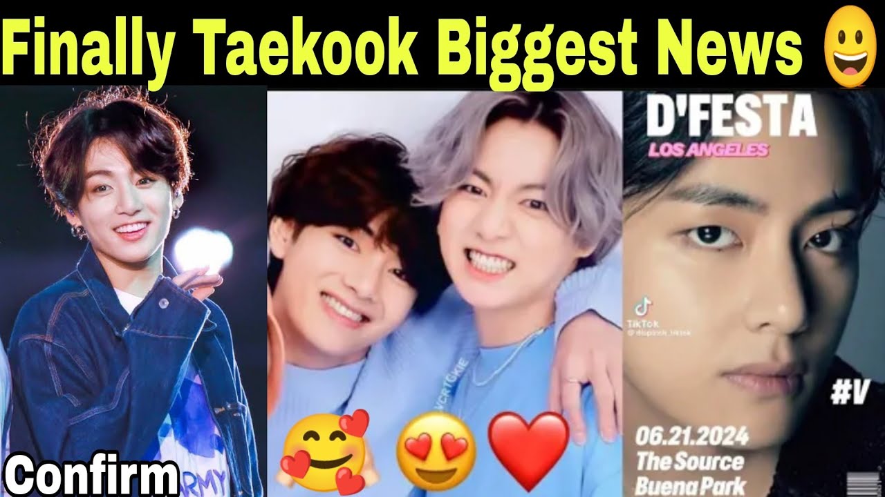 Finally Taekook Biggest News 😘 Dispatch Confirmed BTS V Jungkook ...