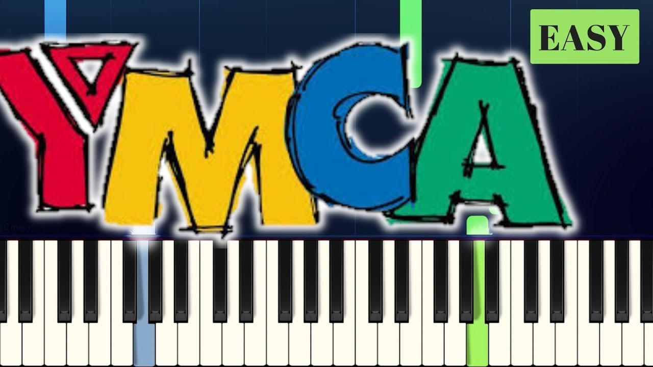 YMCA - The Village People - EASY PIANO TUTORIAL - YouTube