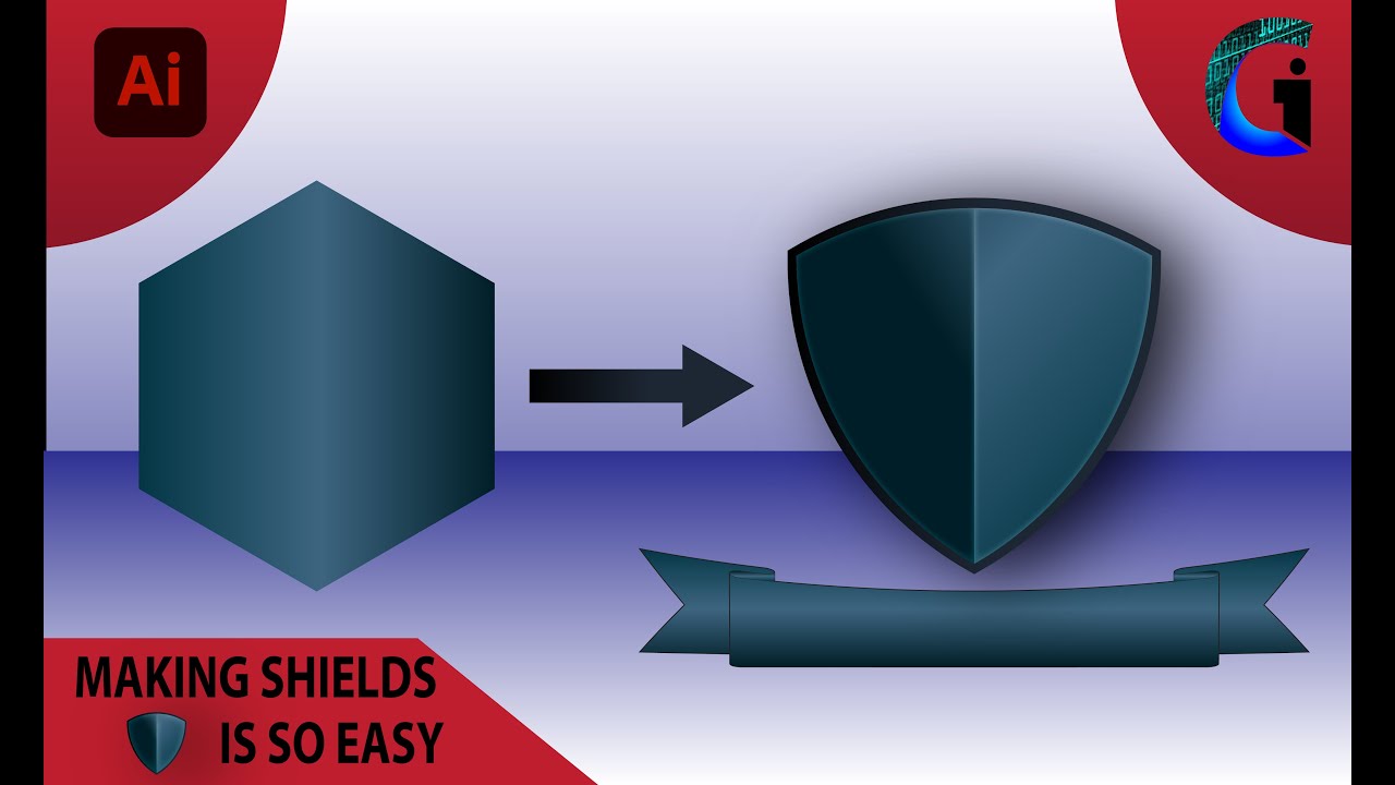How To Create Shield Design In Adobe Illustrator Bangla Tutorial how-to-create-shield-design-in-adobe-illustrator-bangla-tutorial