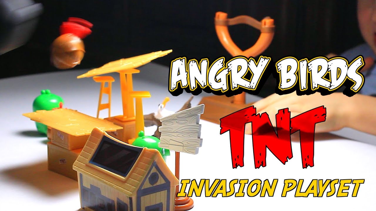 Angry Birds TNT Invasion Playset Unboxing with Mighty Eagle Toy - YouTube
