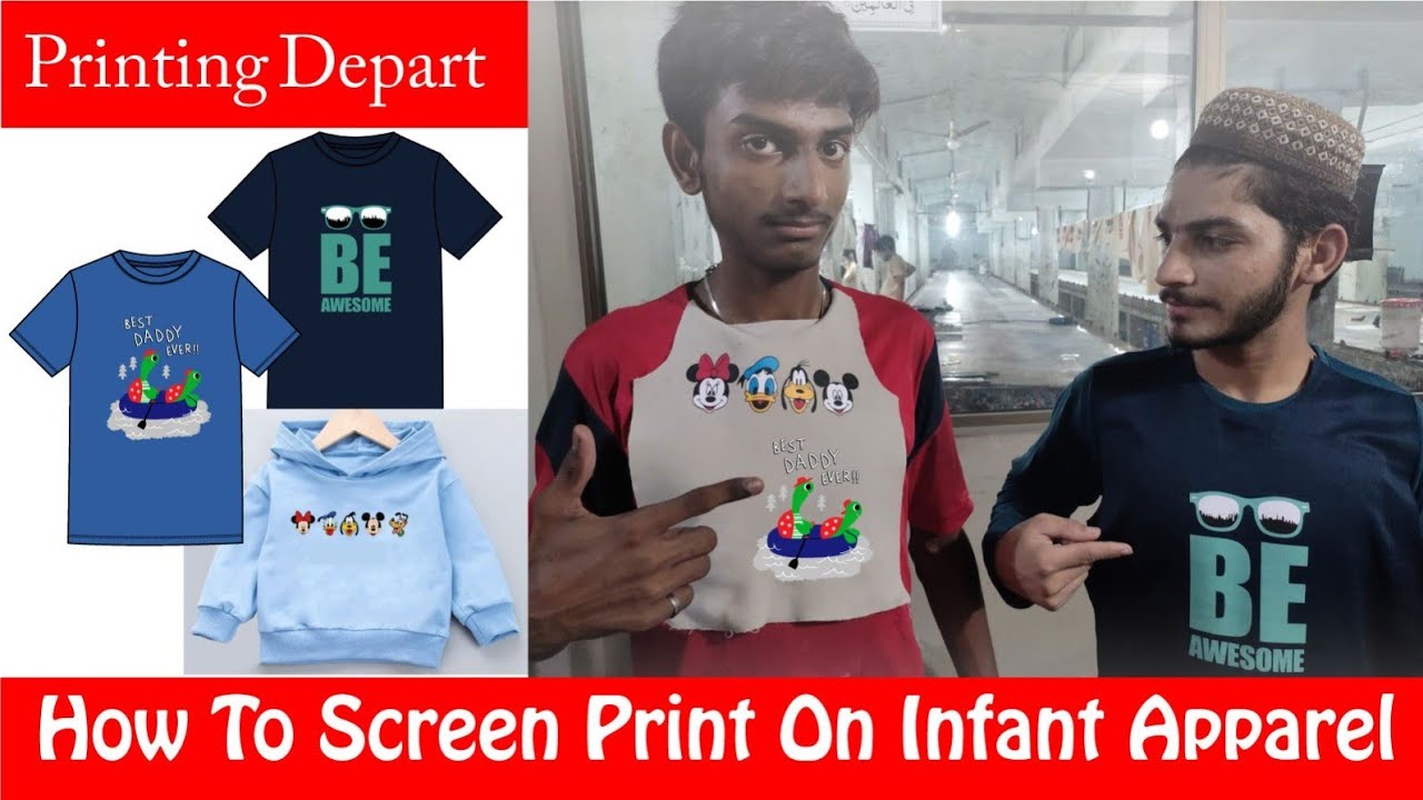 How To Screen Print on Infant Apparel - Screen Printing Onesies - YouTube
