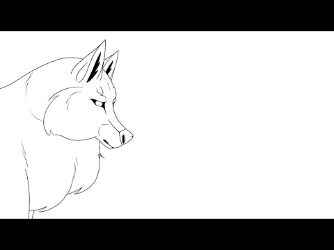 Wolf Animation Line Art | Forever Frost - YouTube