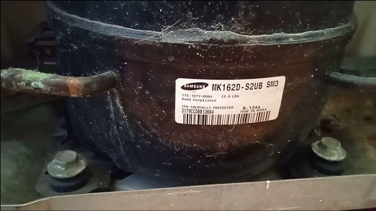 Compresor refrigerador Samsung MK162D-S2UB - YouTube