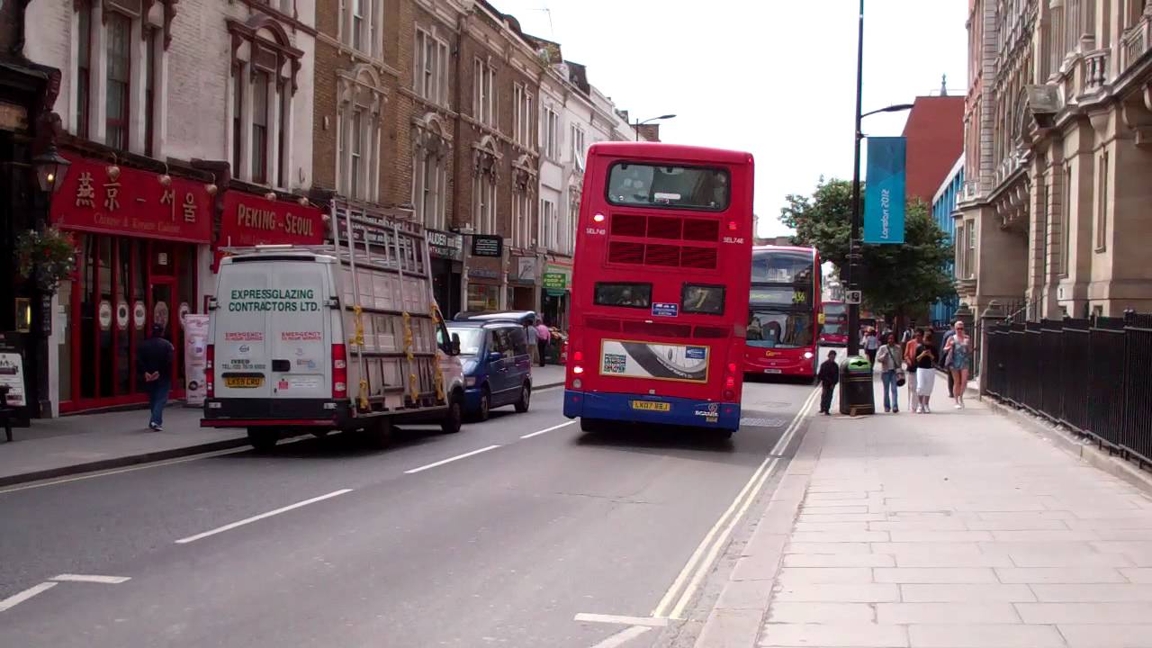 Buses in London Route 7 SEL748 LK07BBJ Scania Olympus - YouTube
