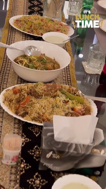 Lunch Time. Today’s menu 🤤 #biryani #salad #raita #desichicken #chickenhandi #mutanjan # ...