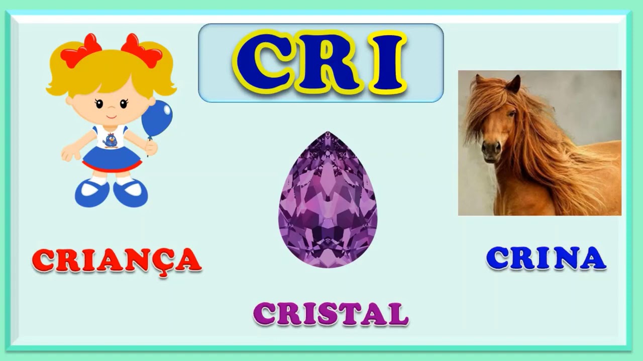 SÍLABAS COMPLEXAS: CRA, CRE, CRI, CRO, CRU - 2º ANO - YouTube