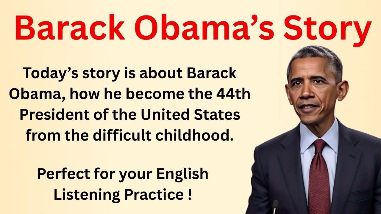 Barack Obama's Story || Learn English Through Story || Graded Reader ...