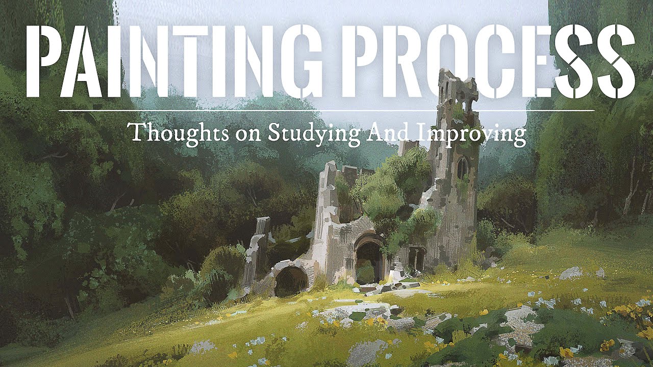 Secret Ruins - Digital Painting Process and Commentary - YouTube