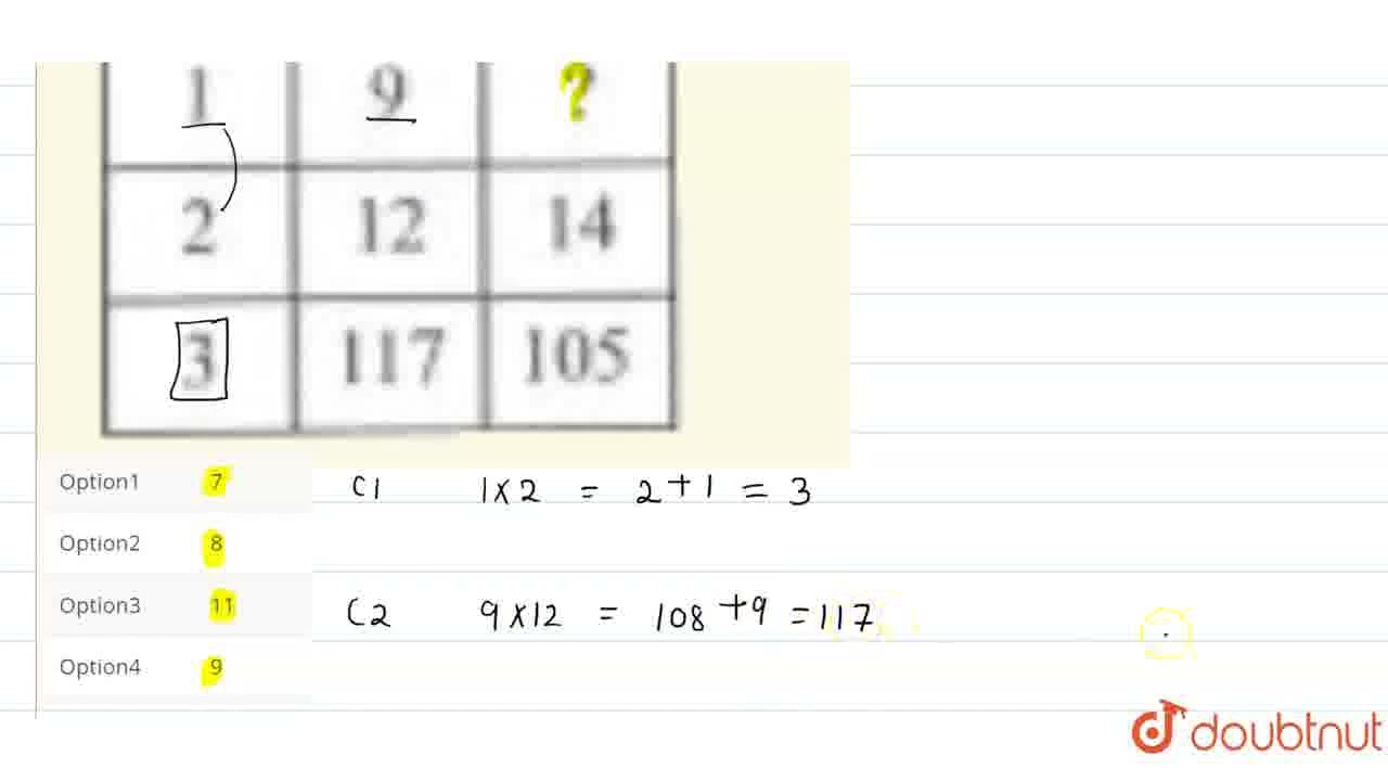 Find The Missing Number If A Certain Rule Is Followed Either Row Find The Missing Number If A Certain Rule Is Followed Either Row