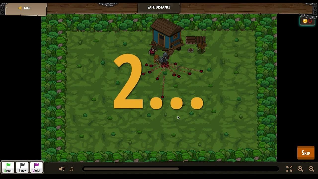 CodeCombat - Safe Distance - JavaScript - YouTube