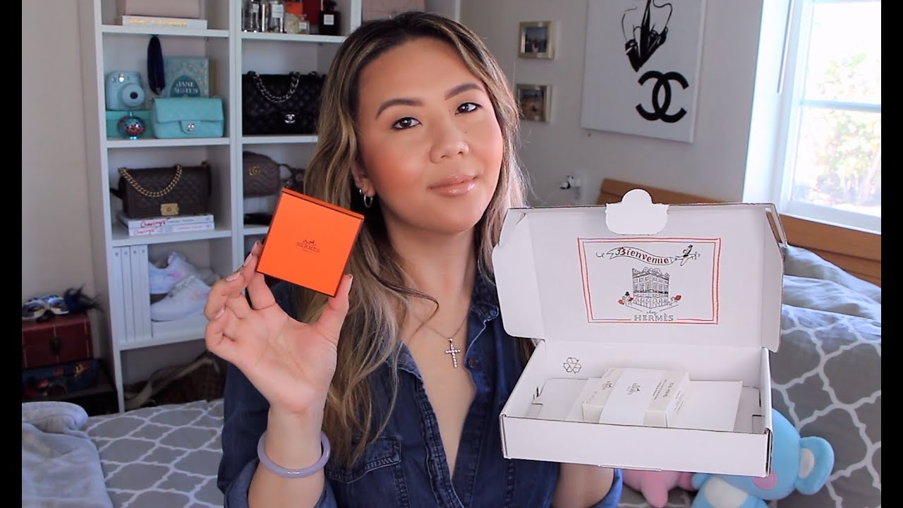 Hermes Blush First First Impression | Rose Hermes Unboxing ...