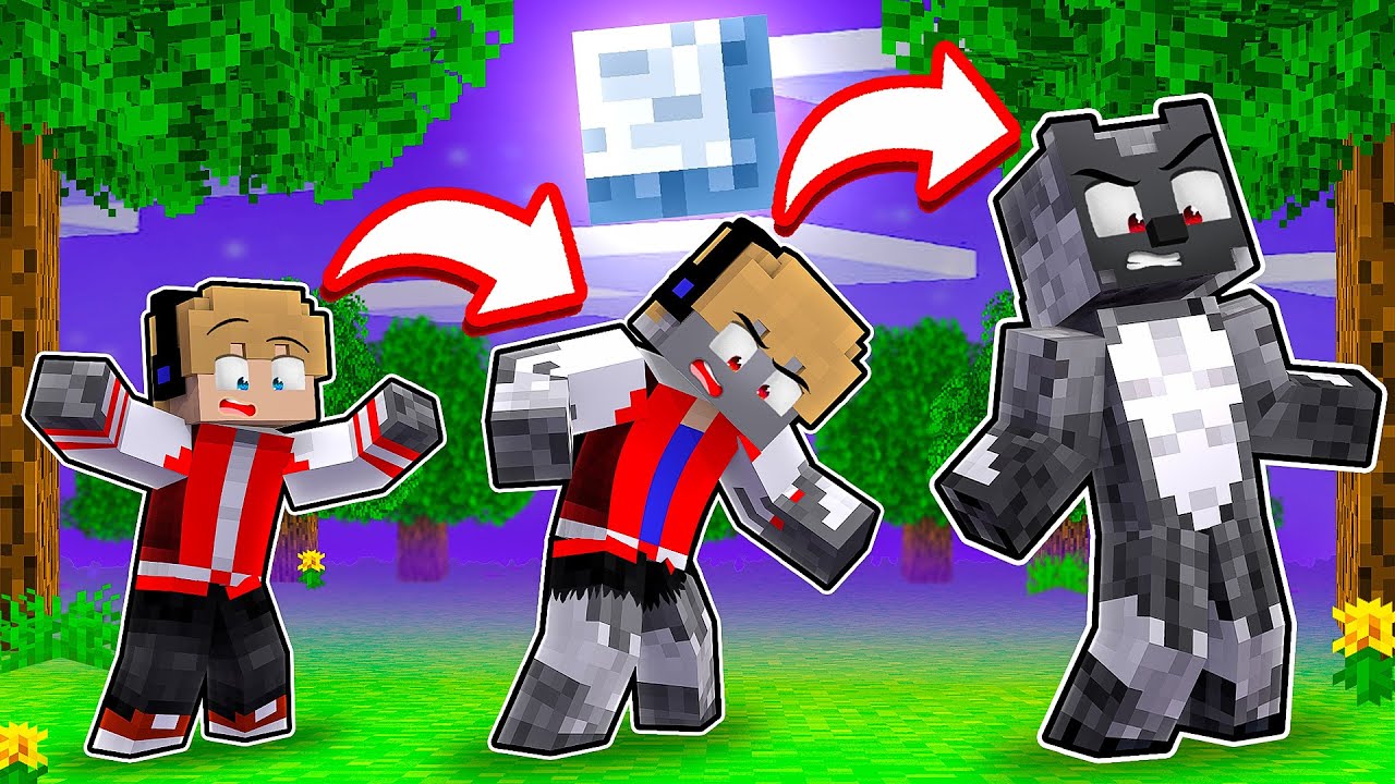 COMO VIRAR UM LOBISOMEM NA LUA CHEIA DO MINECRAFT ! - YouTube