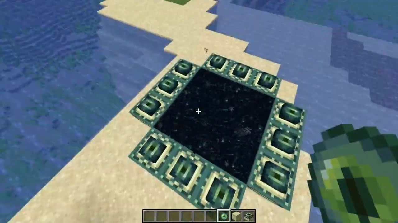 how to actually craft an end portal in minecraft - YouTube