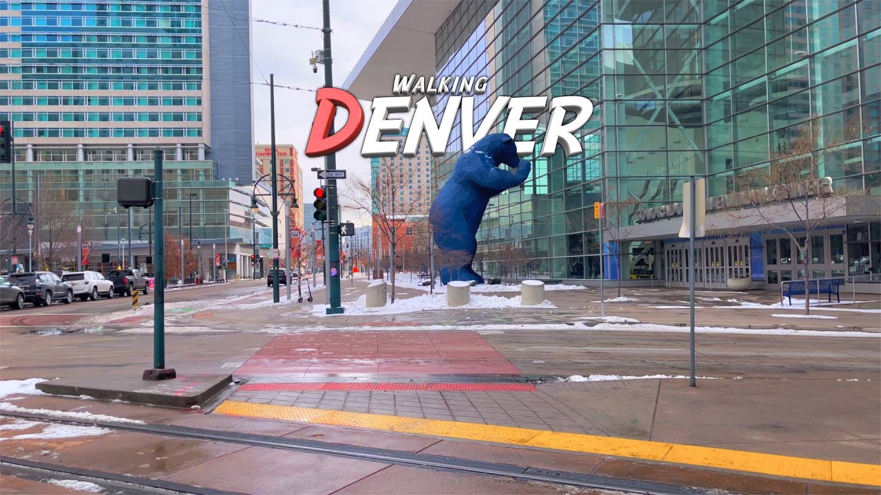 Walking Tour - Denver, Colorado - Snow, Mountains, Nature 4K HDR - YouTube