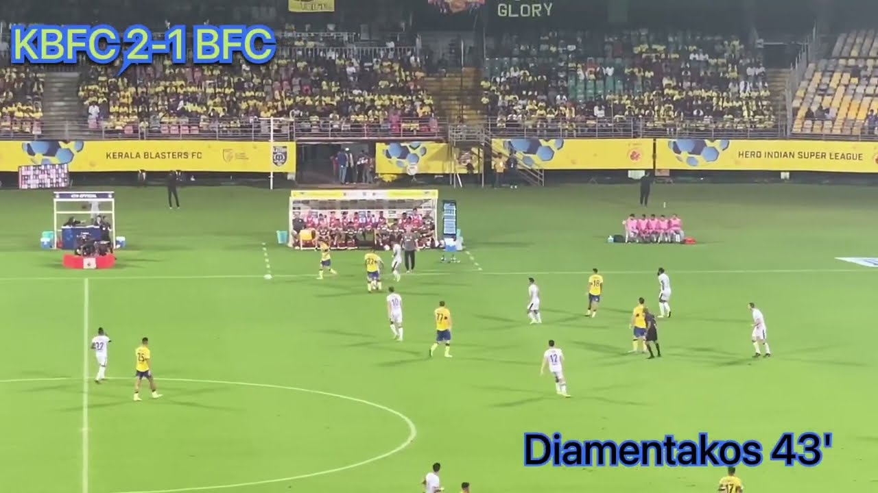Kerala Blasters 3-2 Bengaluru FC |Manjappada stand with goals | Super ...