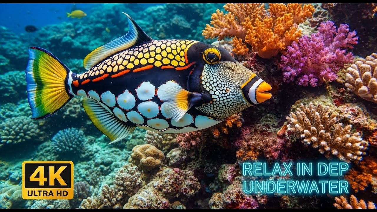 Serenity Below | 4K Ocean Relaxation Film + Music [Vol66] - YouTube