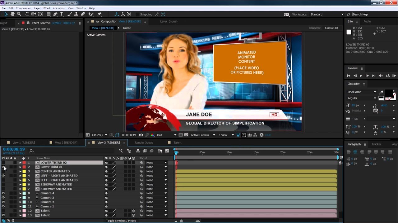 Global News After Effects Tutorial - YouTube