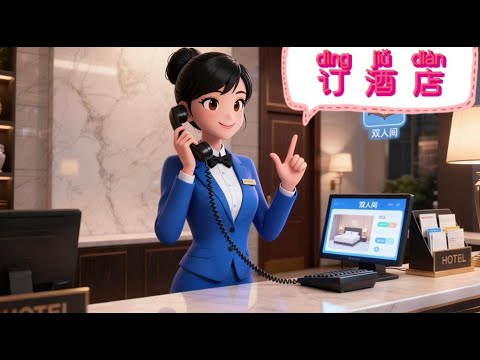 Booking a Hotel in Chinese | Slow Chinese Dialogue | Simple Chinese for ...